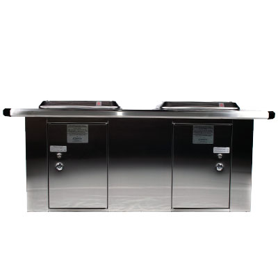Premium BBQ Double With Hot Plate KB502 - Street Furniture