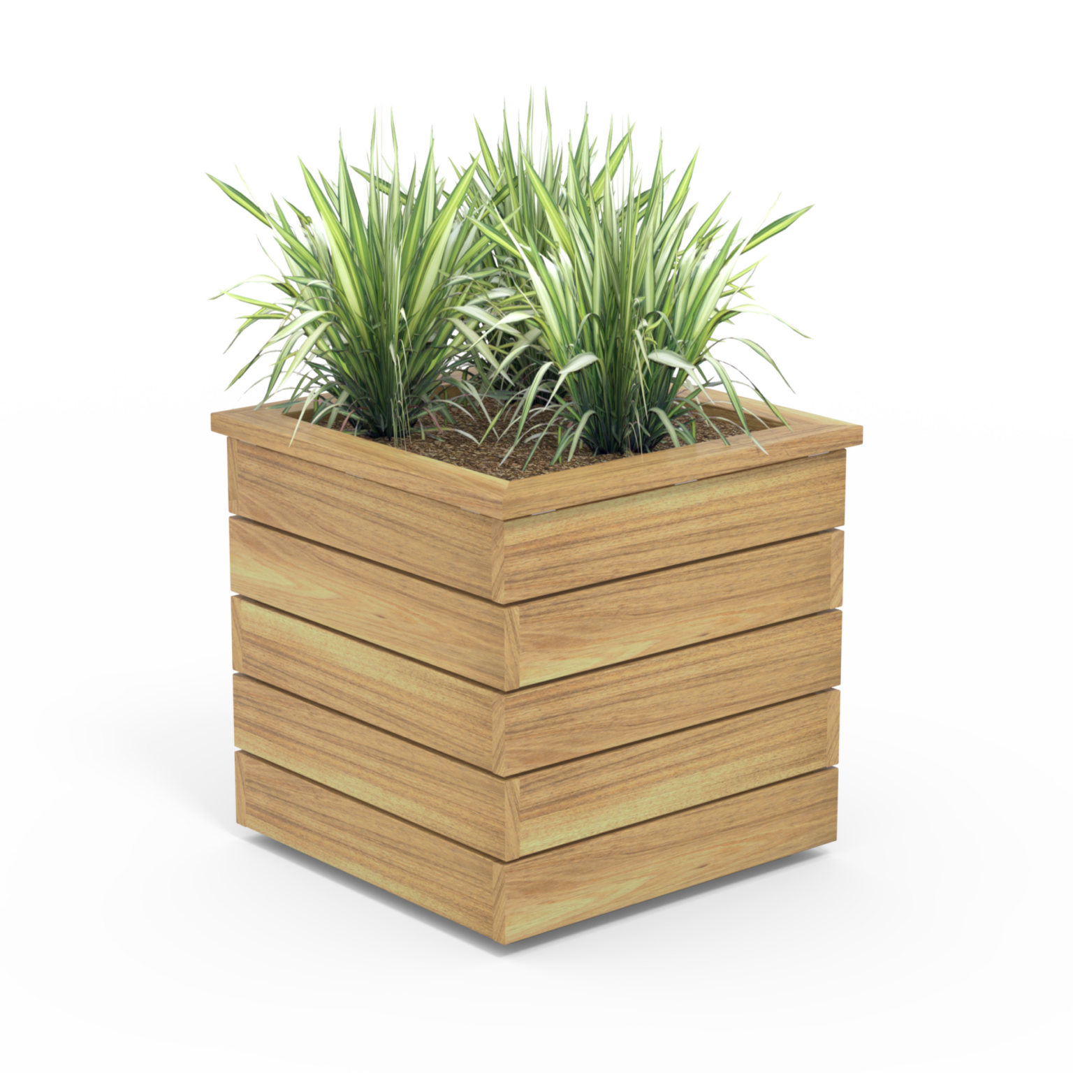 Paparoa Timber Planter - Street Furniture